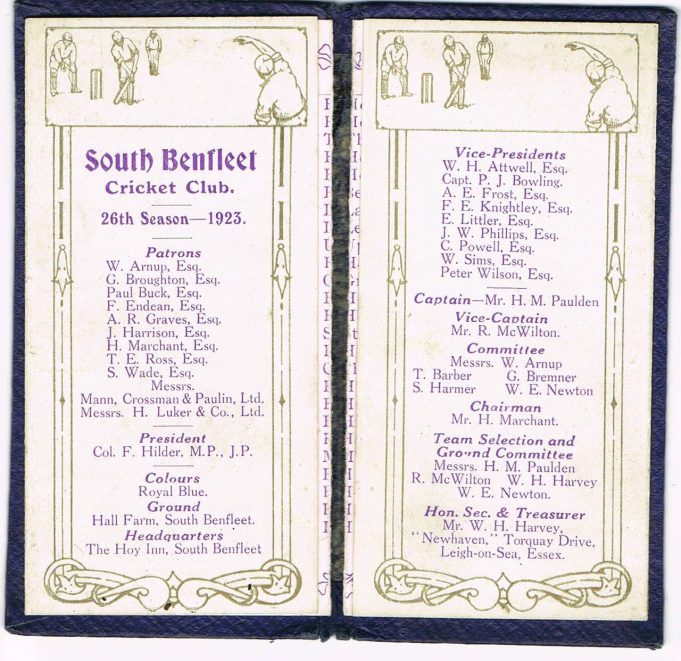 South Benfleet Cricket Club | Cricket Clubs | Benfleet Community Archive