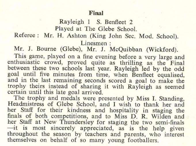 Benfleet Junior School Sports Teams - Boys 1958/59 | Benfleet Primary ...