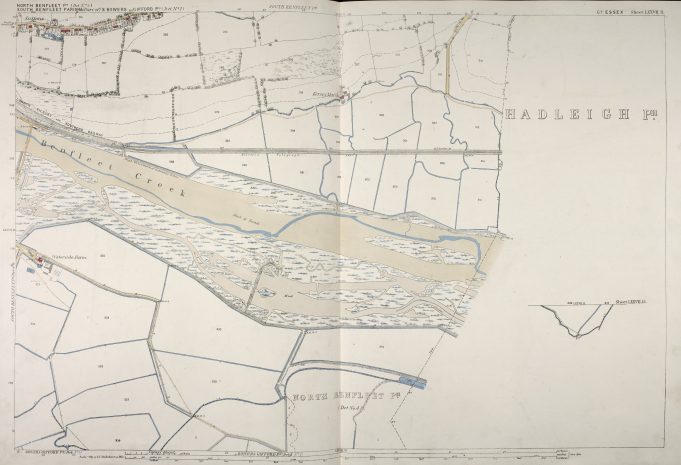 1867 - 25" to the mile - Ordnance Survey map of South Benfleet | Maps ...