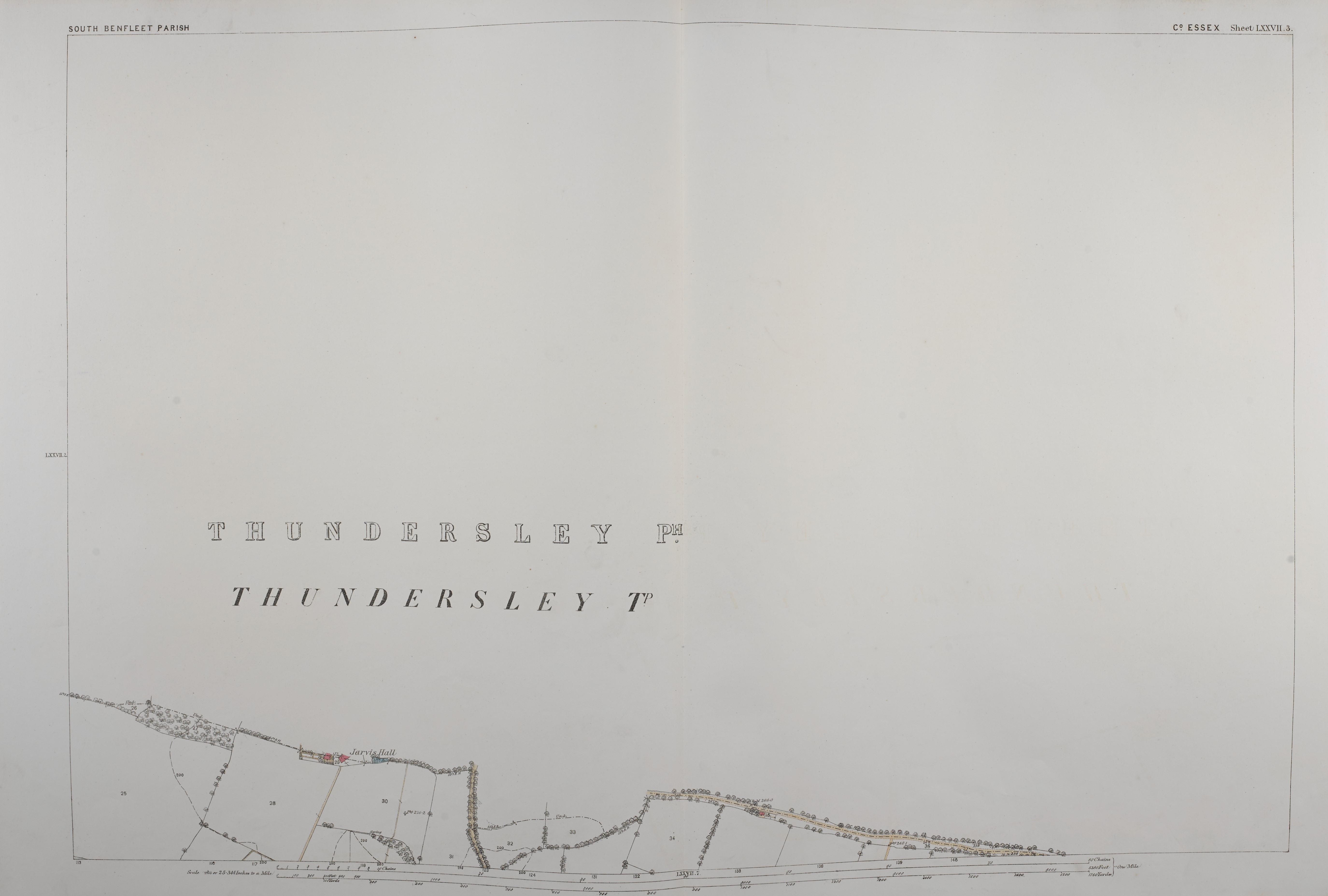 1867 - 25" to the mile - Ordnance Survey map of South Benfleet | Maps ...