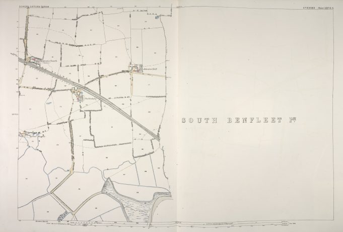 1867 - 25" to the mile - Ordnance Survey map of South Benfleet | Maps ...