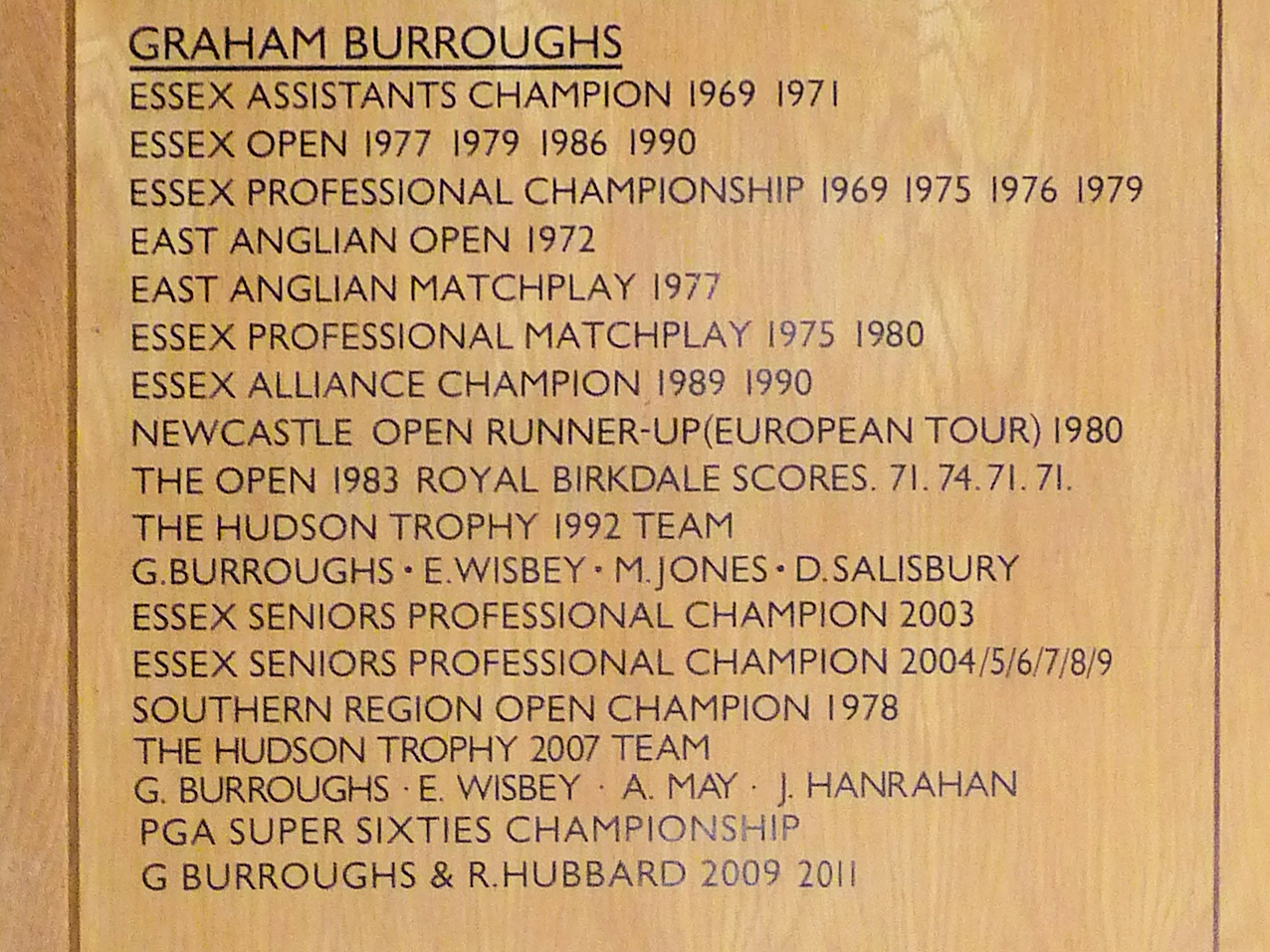 An Interview with Graham Burroughs, Head Professional at Boyce Hill ...