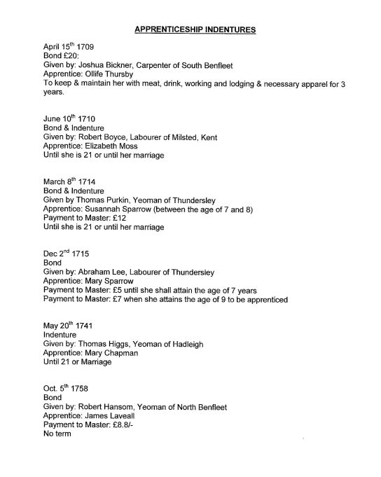 The Care of the Poor - The Indentured Apprenticeship System in South ...