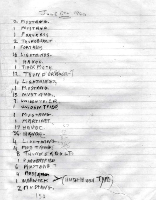 Lists of Planes which flew over Benfleet on D-Day | Second World War ...