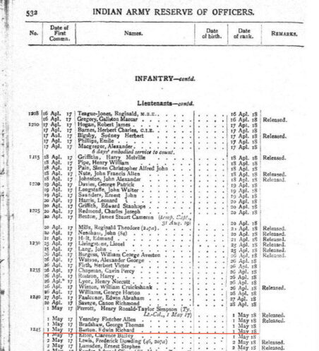 "A Postcard to Captain Barton" and "Finding Captain Barton, and a ...